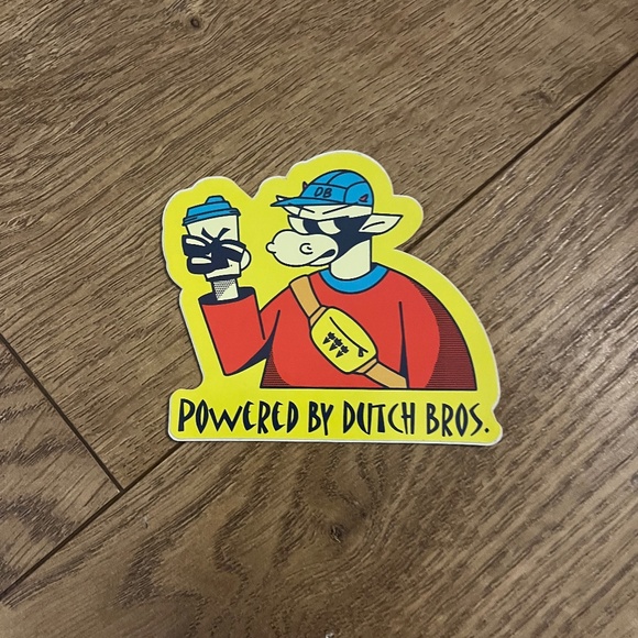 Dutch Bros | Other | Dutch Bros Sticker Powered By Dutch Bros | Poshmark